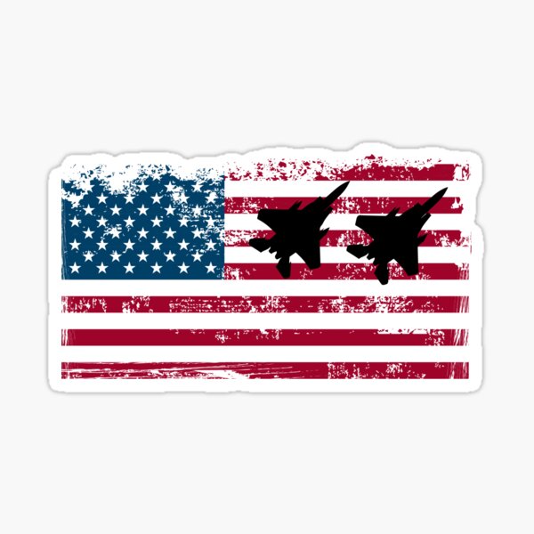 "American Flag F-15 Figher Jets" Sticker for Sale by BusterAviation ...