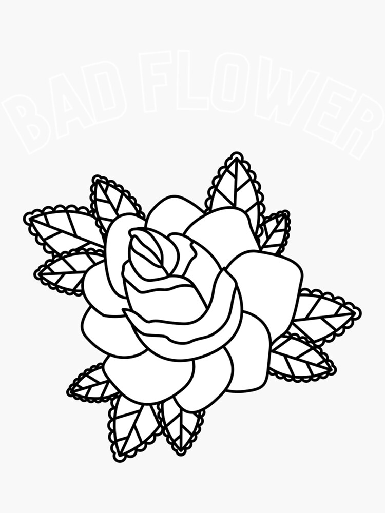 "Badflower Beautiful Design " Sticker by ImpressionzNHS | Redbubble