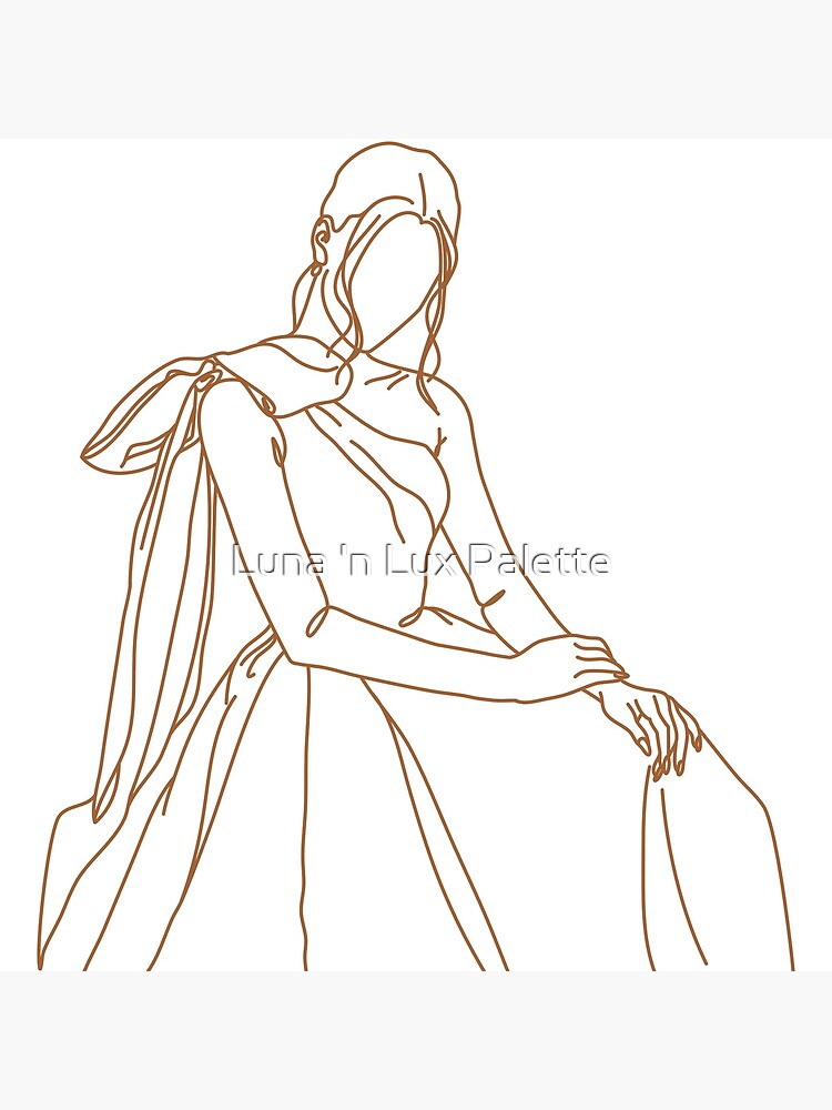 "Neutral Line Art | Feminine Line Drawing | Gorgeous Goddess Modern Art ...