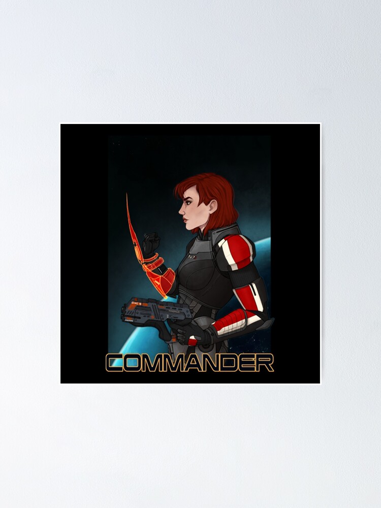 "Commander Jane Shepard" Poster for Sale by Berezinkusma | Redbubble