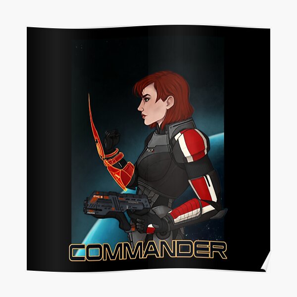 "Commander Jane Shepard" Poster for Sale by Berezinkusma | Redbubble