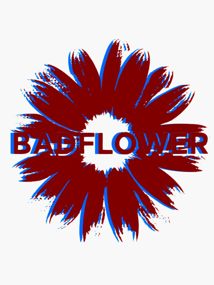 "badflower logo " Sticker for Sale by ImpressionzNHS | Redbubble
