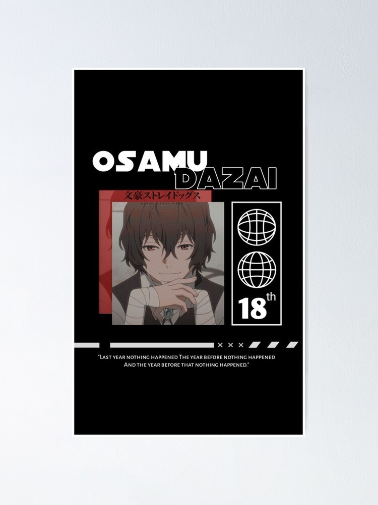 "Osamu Dazai" Poster by Andersonswe | Redbubble
