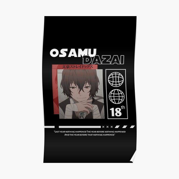 "Osamu Dazai" Poster by Andersonswe | Redbubble
