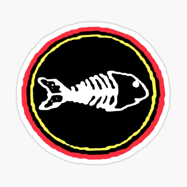 "Fishbone" Sticker by ngakunglopa | Redbubble