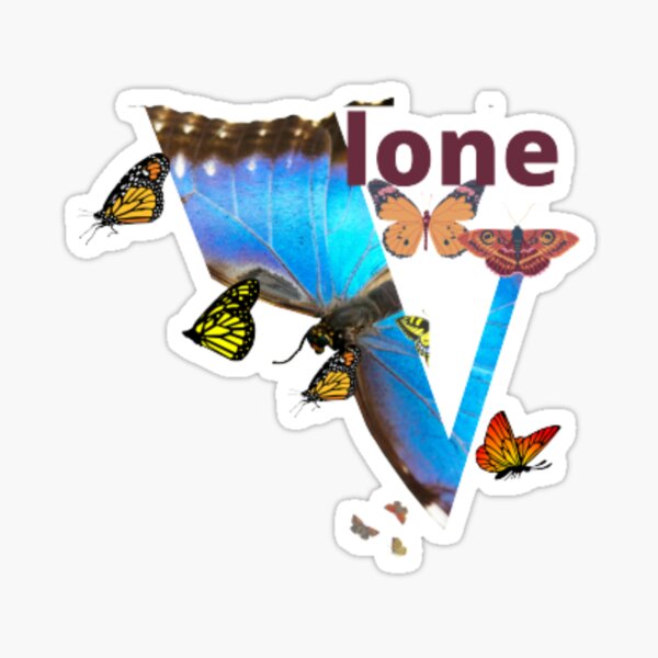 "vlone butterfly" Sticker by asha91 | Redbubble