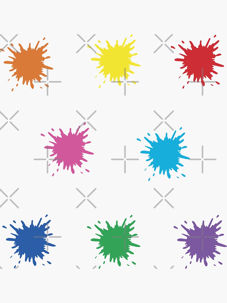 "Paint Splatter" Sticker for Sale by me-fe | Redbubble
