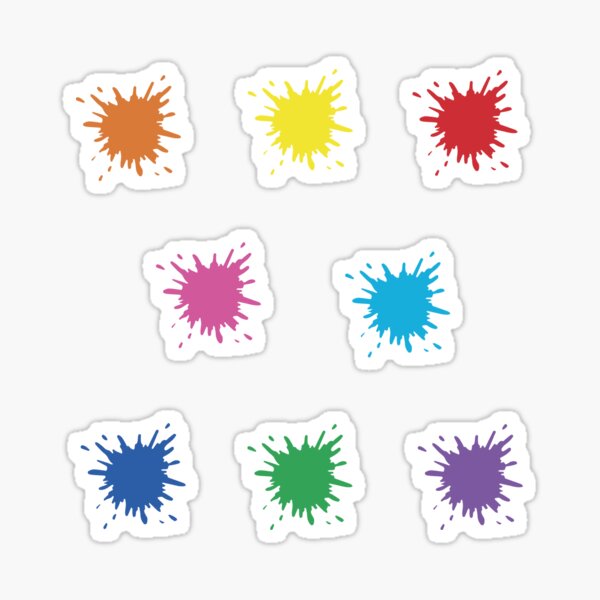 "Paint Splatter" Sticker for Sale by me-fe | Redbubble