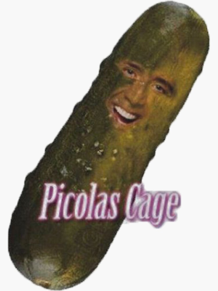 "Picolas Cage" Sticker for Sale by rharker09 | Redbubble