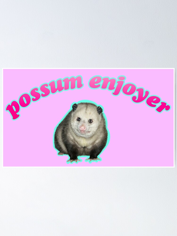 "possum enjoyer" Poster for Sale by tyler-rose | Redbubble
