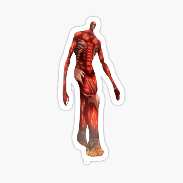 "Attack on Titan-Colossal Titan" Sticker by Cutebll | Redbubble