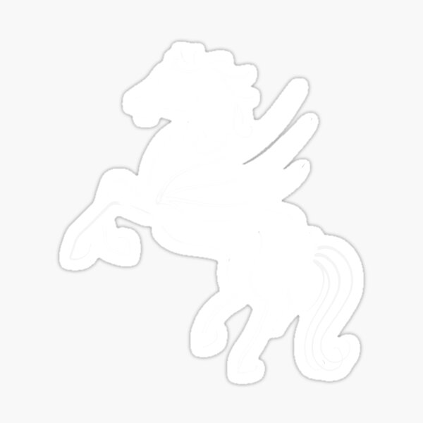 "Fierce Pegasus" Sticker by Lady-Lilac | Redbubble