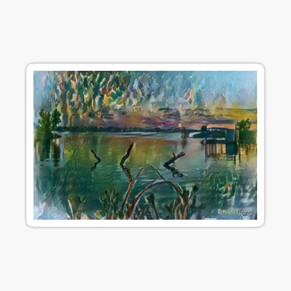 ""Reflecting"" Sticker for Sale by AngelBabysArt | Redbubble