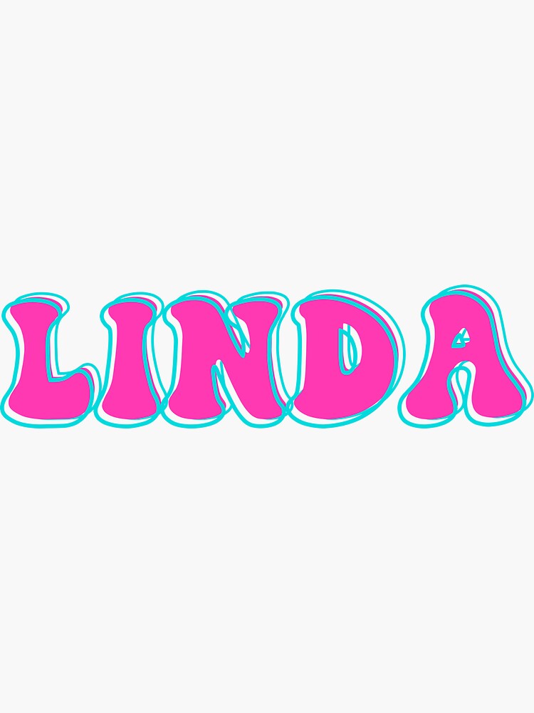 "LINDA Name - LINDA Name Cute Design" Sticker by Custom-Name | Redbubble