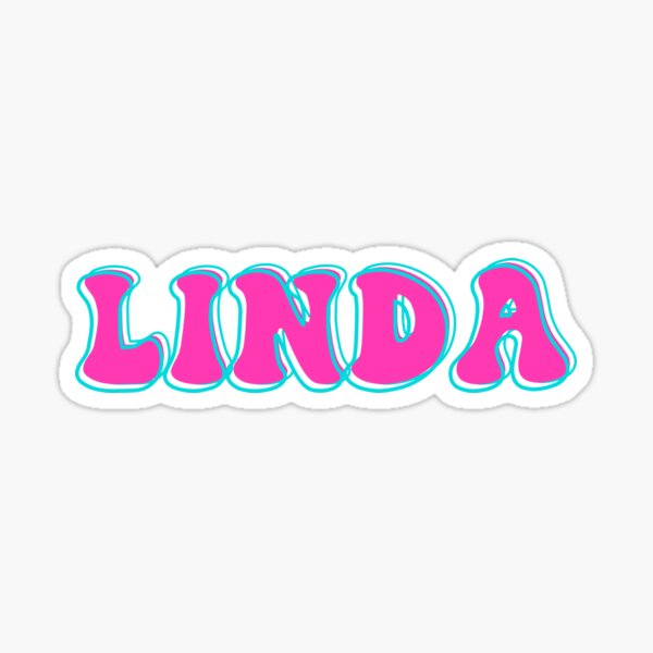 "LINDA Name - LINDA Name Cute Design" Sticker by Custom-Name | Redbubble