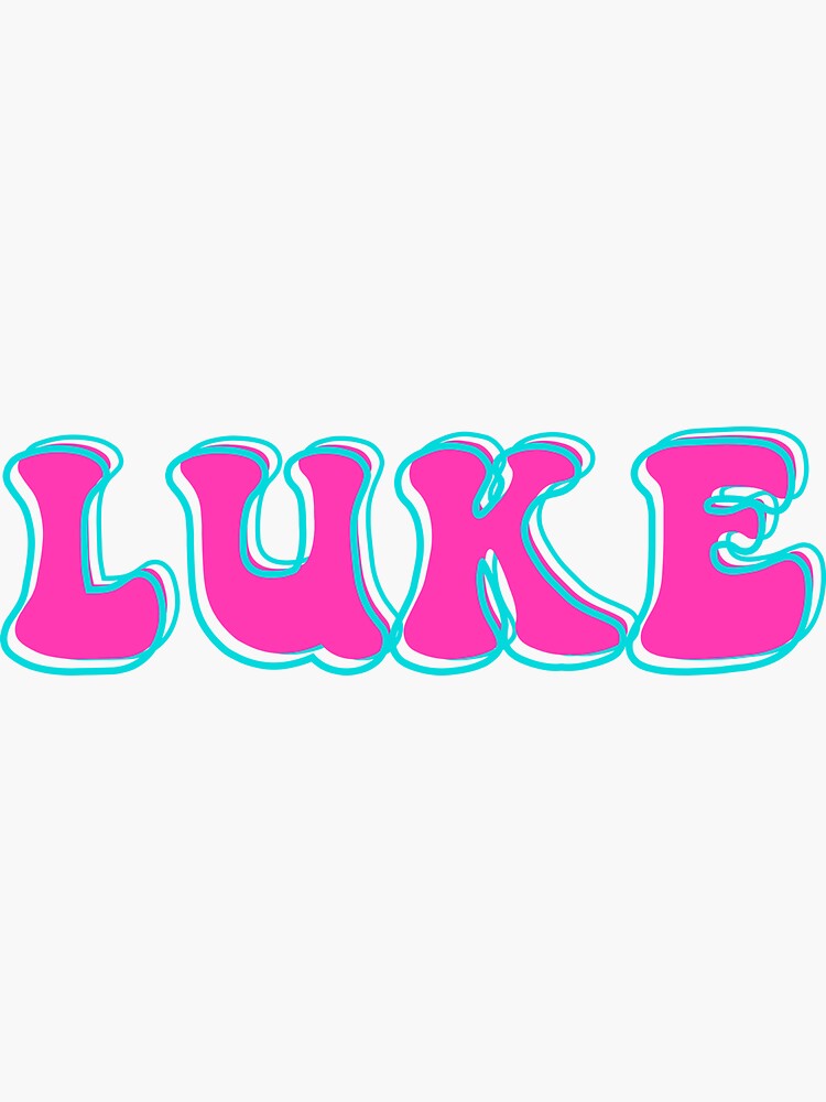 "LUKE Name - LUKE Name Cute Design" Sticker by Custom-Name | Redbubble