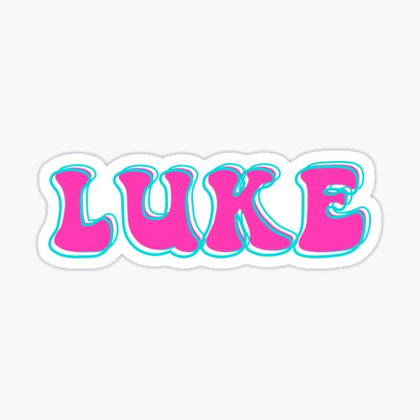 "LUKE Name - LUKE Name Cute Design" Sticker by Custom-Name | Redbubble