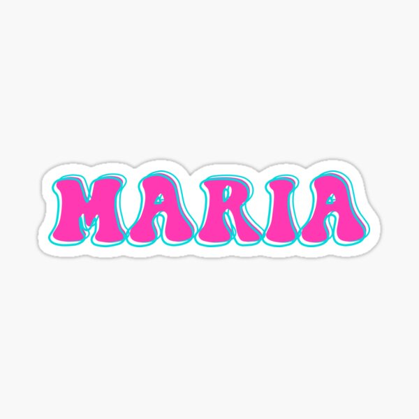 "MARIA Name - MARIA Name Cute Design" Sticker by Custom-Name | Redbubble