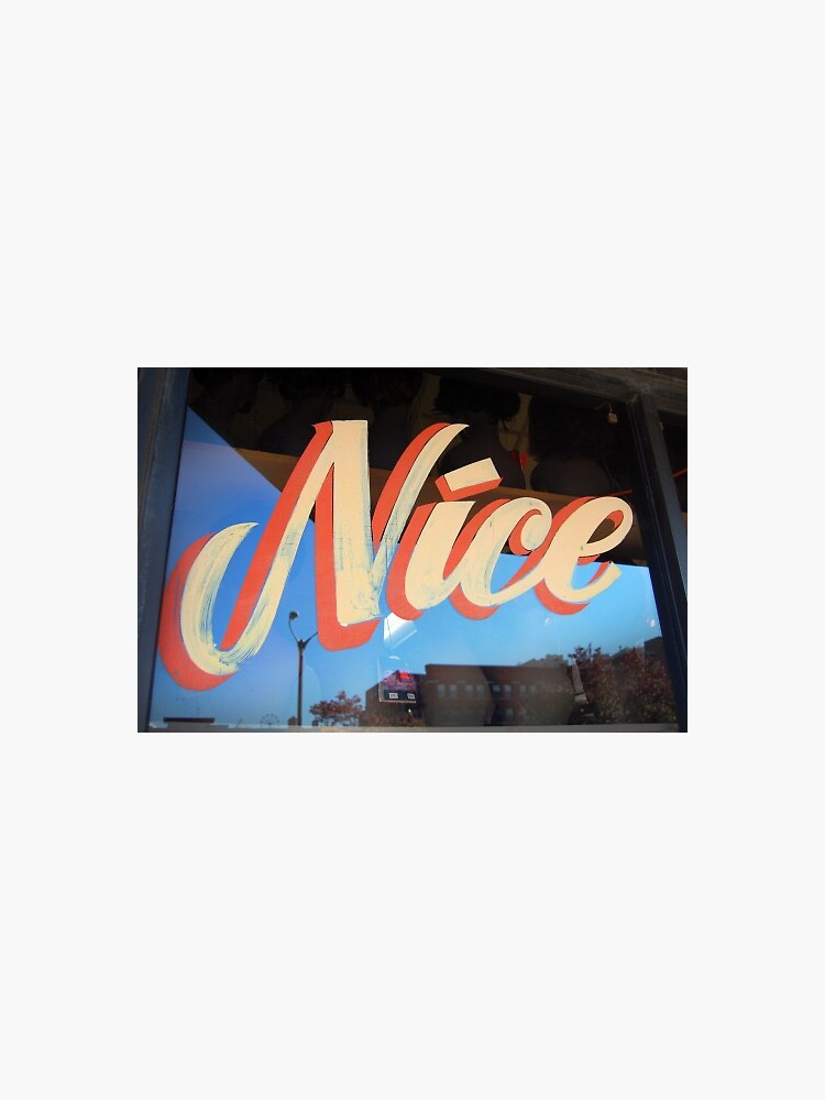 "Nice Retro" Sticker by ymmhsbab | Redbubble