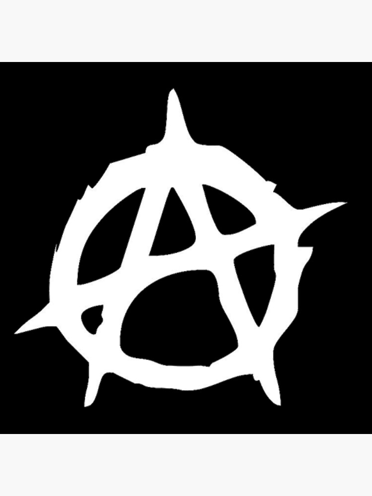 "White anarchy symbol" Poster for Sale by shirtsofsin | Redbubble