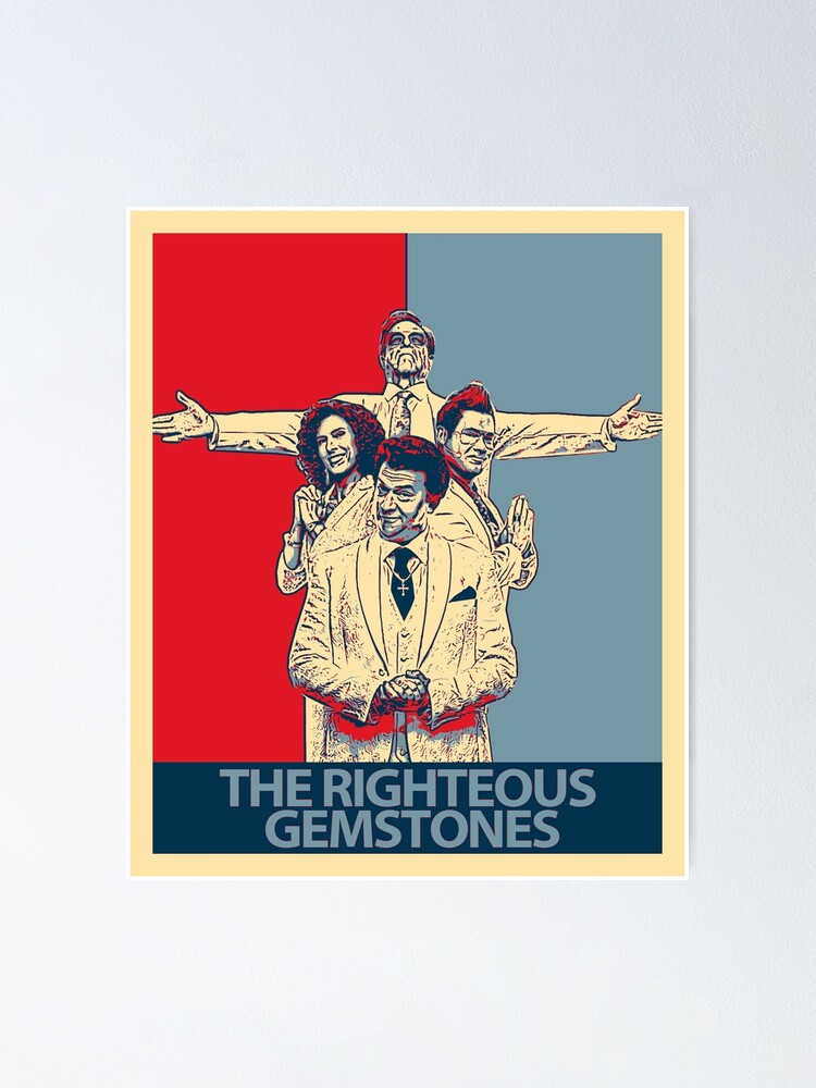 "Righteous Gemstones" Poster for Sale by JacquesStudio | Redbubble