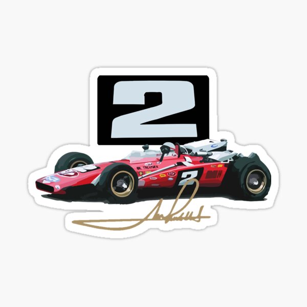 "Mario Andretti 1969 Brawner Hawk Premium T-Shirt" Sticker for Sale by ...