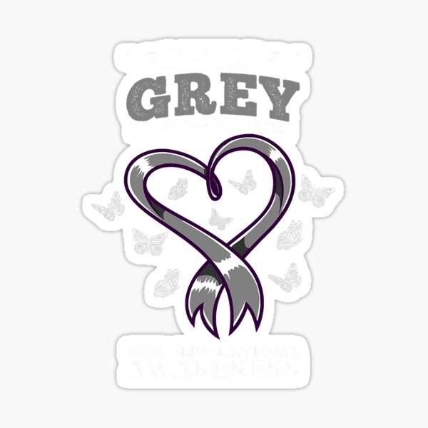 "I Wear Grey My Granddaughter Gbm" Sticker for Sale by Goldenkim64 ...