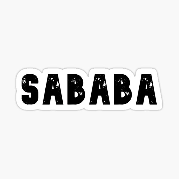 "Sababa" Sticker by gilor147 | Redbubble