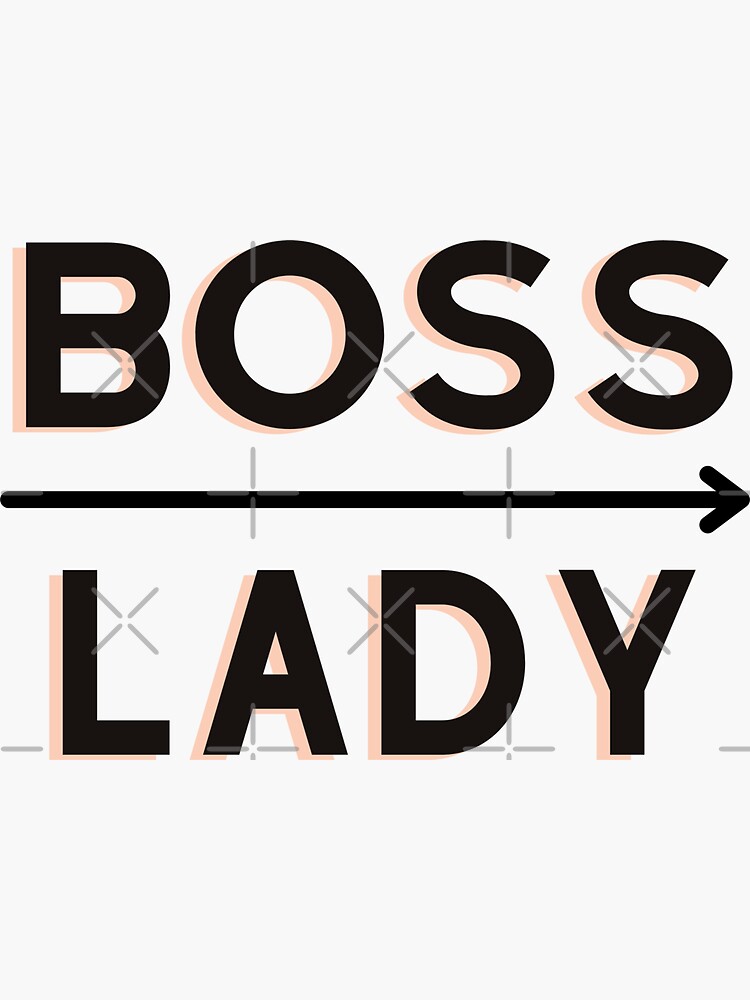 "BOSS LADY" Sticker by PepperStudio | Redbubble
