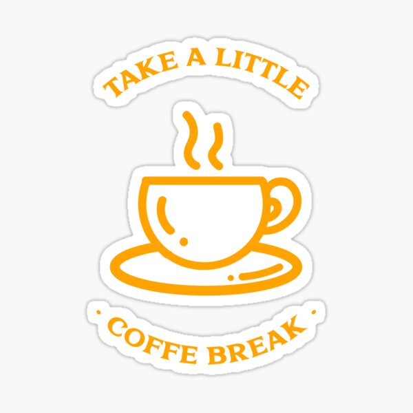 "Coffee Break" Sticker for Sale by shaft1998 | Redbubble