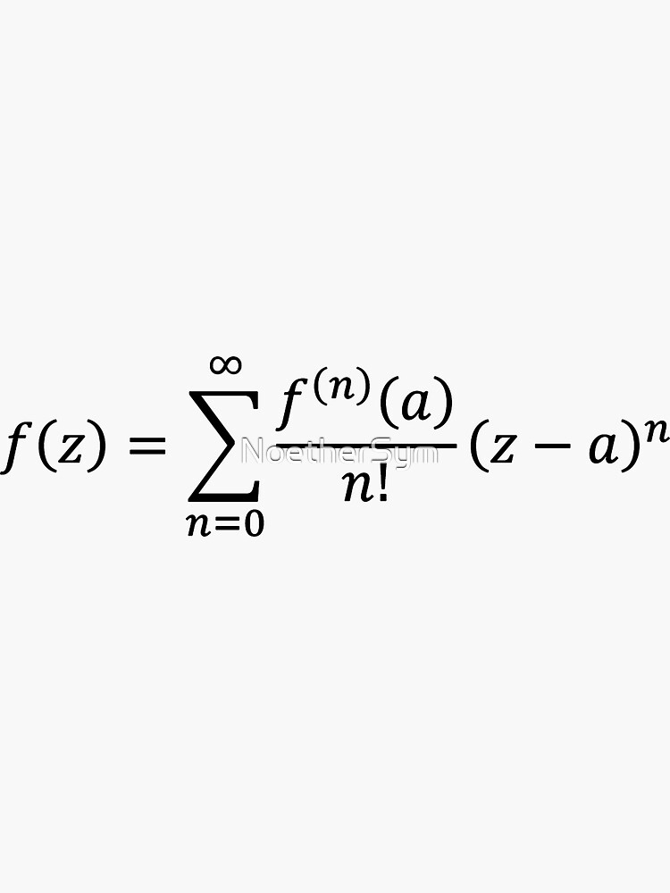 "Taylor series, math and calculus basics" Sticker for Sale by ...