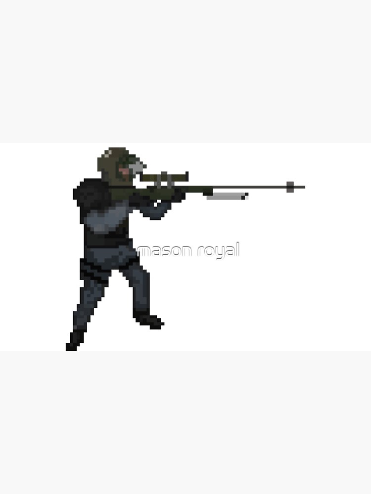 "Counter Terrorist Pixel Art" Sticker by Swizzle101 | Redbubble