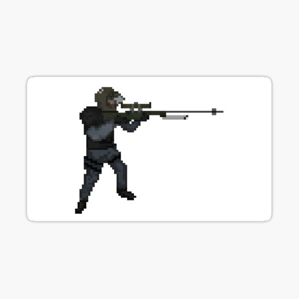 "Counter Terrorist Pixel Art" Sticker by Swizzle101 | Redbubble