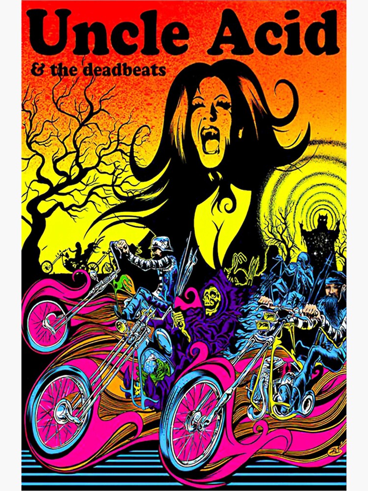 "Uncle Acid and the deadbeats Poster " Sticker for Sale by Tifani ...
