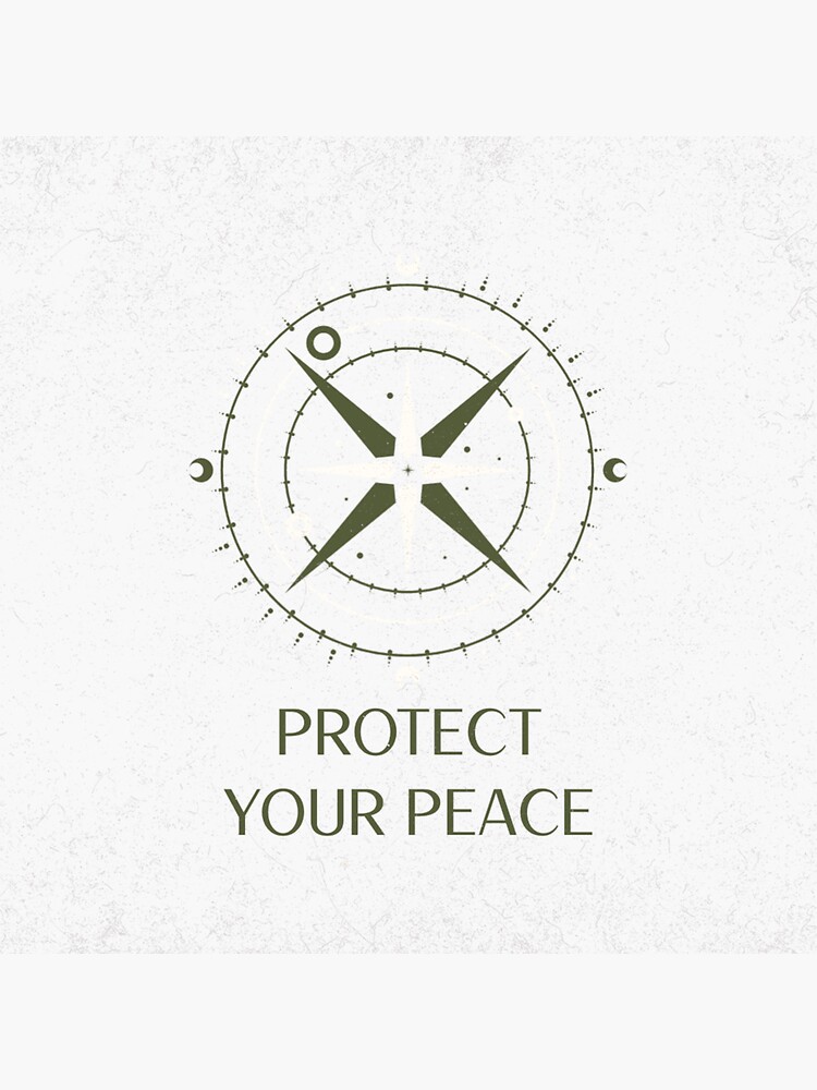 "Protect your peace" Sticker for Sale by ChikkiDesigns | Redbubble
