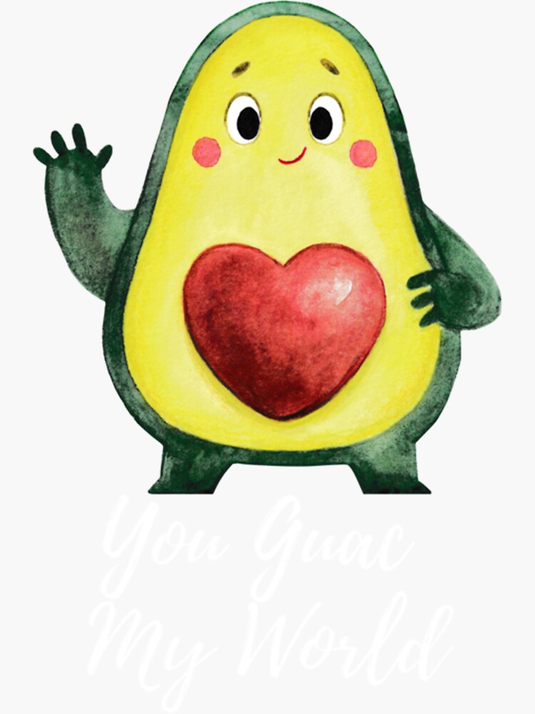 "You Guac my world Classic" Sticker by MarnetteMMorgan | Redbubble