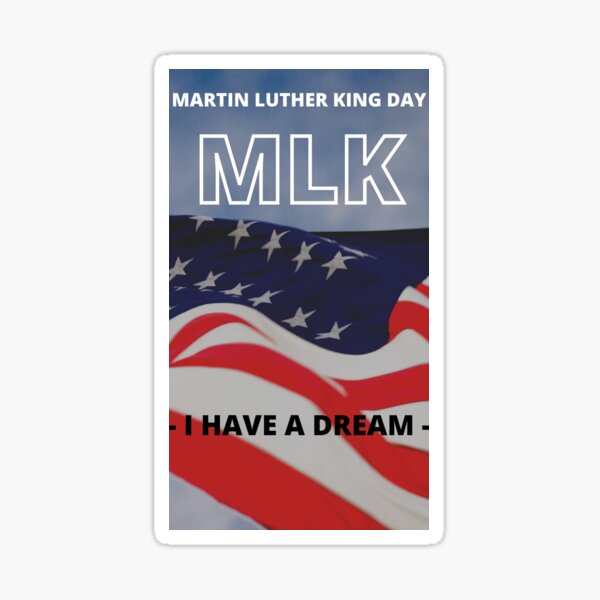 "Martin Luther King Jr." Sticker by AtiVMZ | Redbubble