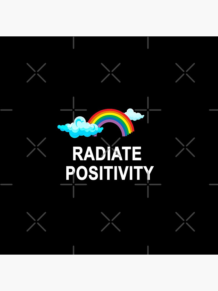 Radiate Positivity Theme Design. Pin Button sold by Elroy Irit | SKU ...