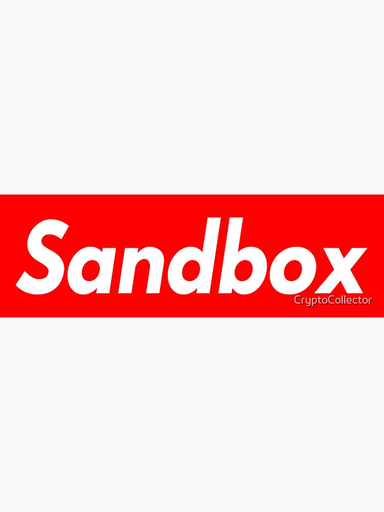 "Sandbox Box Logo" Sticker for Sale by CryptoCollector | Redbubble
