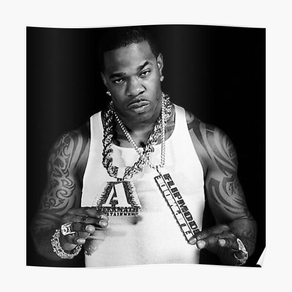 "Busta rhymes word" Poster for Sale by ezrawilld | Redbubble
