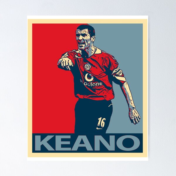 Roy Keane Poster Roy Keane Ireland Football Legend Iconic Portrait