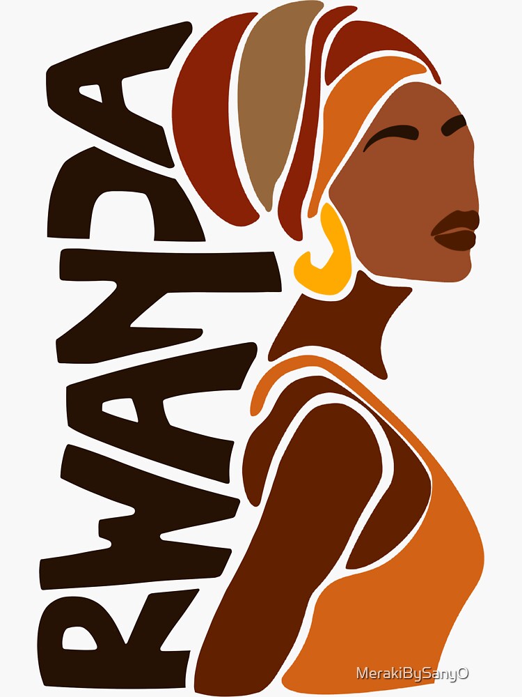 "Rwanda Rwanda proud African woman with ethnic clothing traditional ...