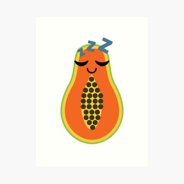 Papaya Art Prints | Redbubble