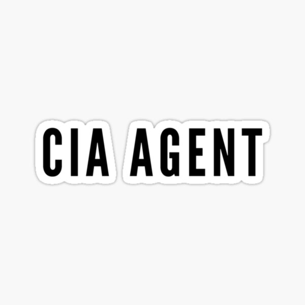 "CIA Agent " Sticker by Simmie-Lakishia | Redbubble