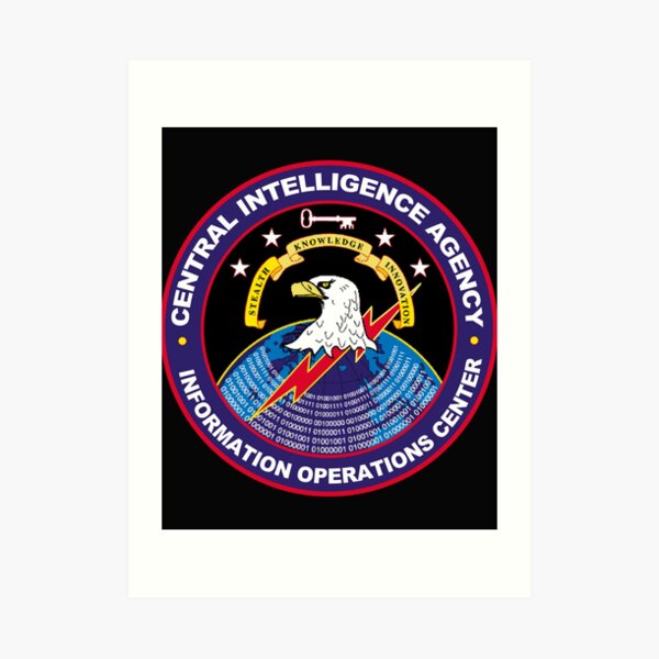 "CIA Information Operations Center Logo Relaxed Fit " Art Print by ...