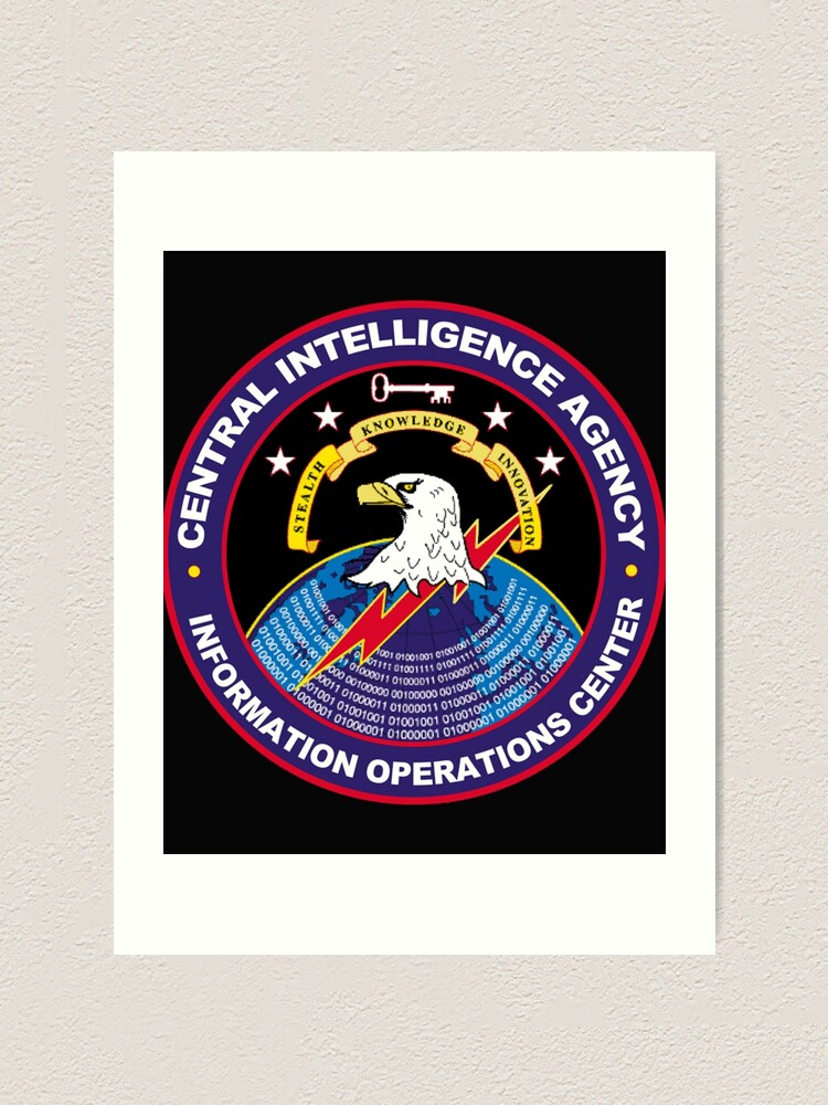 "CIA Information Operations Center Logo Relaxed Fit " Art Print by ...