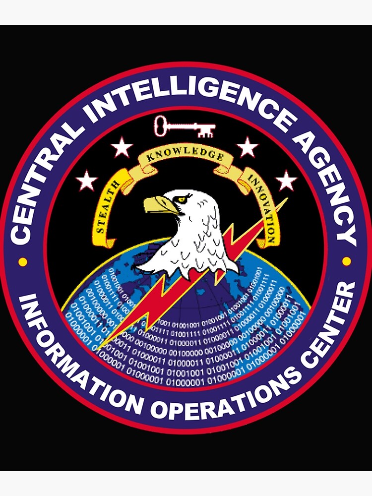 "CIA Information Operations Center Logo Relaxed Fit " Art Print by ...
