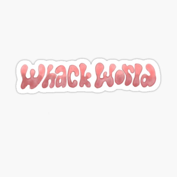 "Whack World" Sticker for Sale by uncannyjuice | Redbubble
