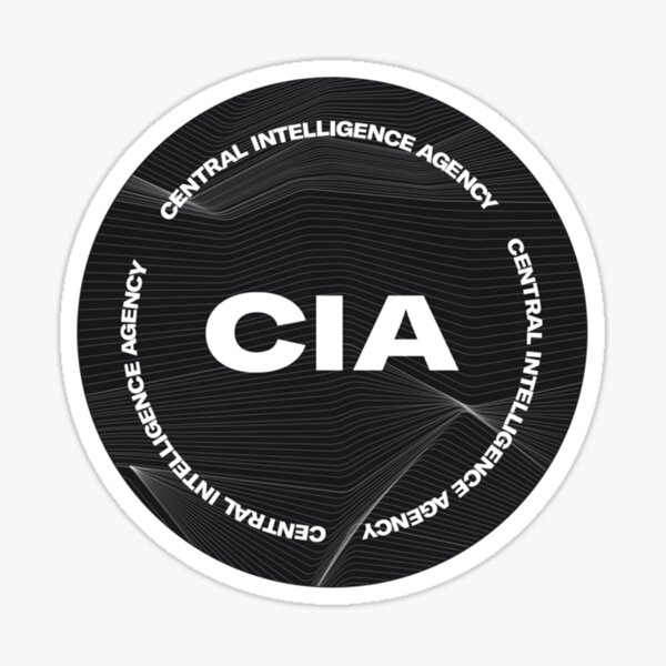 "CIA Logo " Sticker for Sale by Simmie-Lakishia | Redbubble