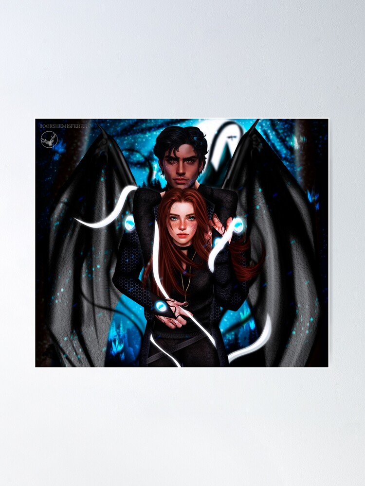 "Gwyneth Berdara and Azriel The Shadowsinger from Acotar" Poster by ...
